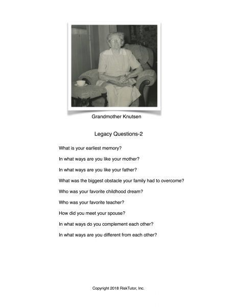 More Of My Favorite Life Review Questions...